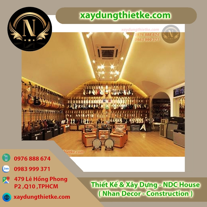 10 Mẫu Thiết Kế Shop Nhạc Cụ Chuyên Nghiệp-Độc Đáo Nhất Hiện Nay| Shop